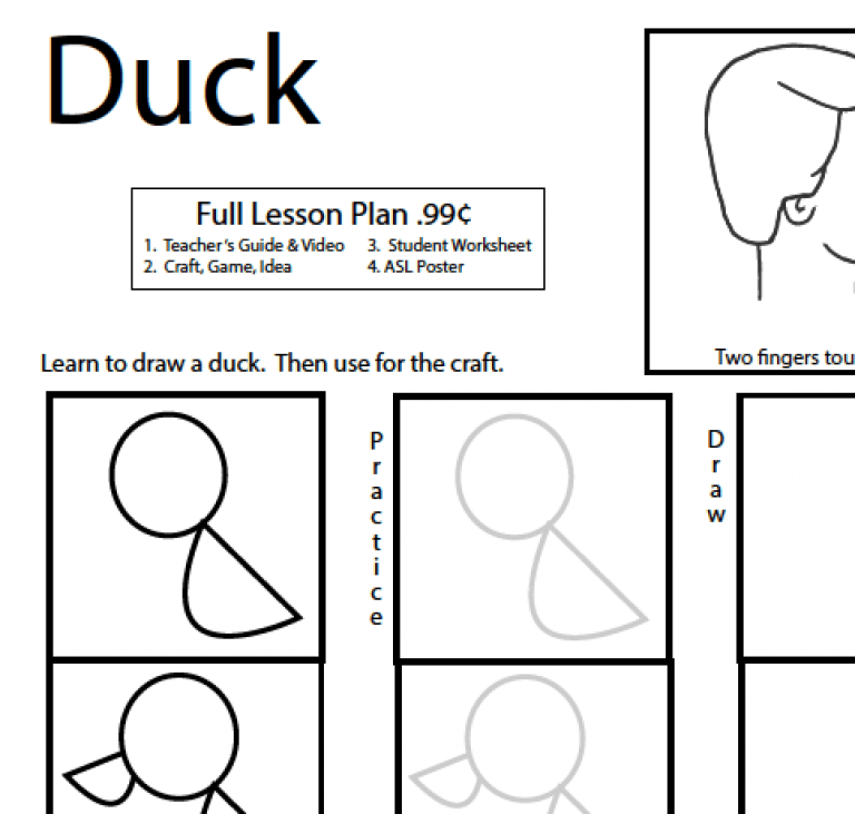 Lesson Plan- Duck - ASL Teaching Resources