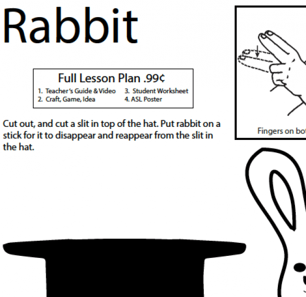 Lesson Plan- Rabbit - ASL Teaching Resources