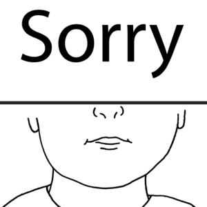 Wall Chart - Sorry - ASL Teaching Resources