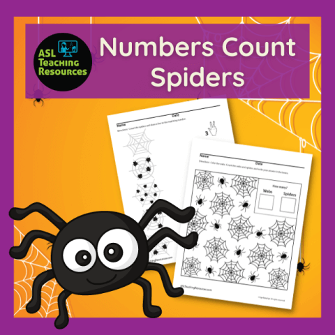 Counting Spiders - ASL Teaching Resources