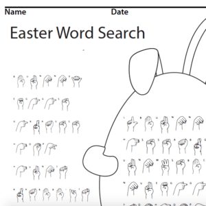 Easter Word Search - ASL Teaching Resources