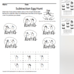 April Subtraction Egg Hunt - ASL Teaching Resources
