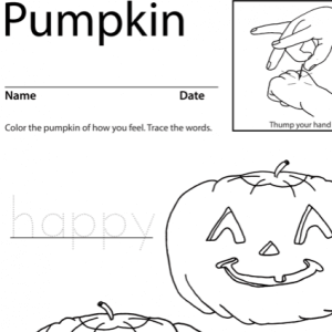 Lesson Plan-Pumpkin 1 (Emotions) - ASL Teaching Resources