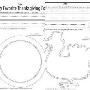Thanksgiving Writing Prompts - ASL Teaching Resources