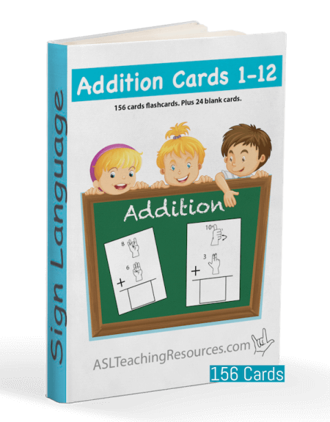 Math ASL Flashcards Addition 0-12 - ASL Teaching Resources