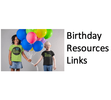 ASL Birthday Resource List - ASL Teaching Resources
