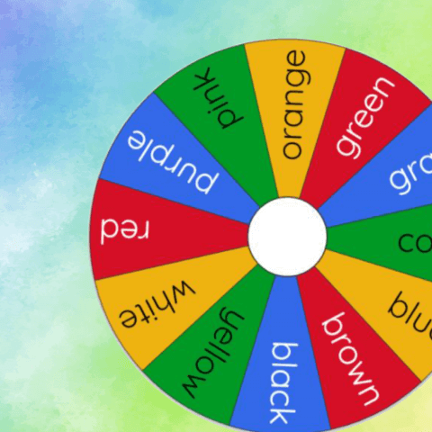 Digital Spinner - Colors - ASL Teaching Resources
