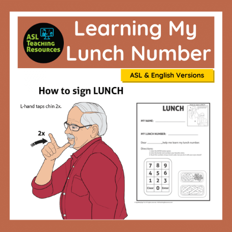 Routines for School - My Lunch Number - ASL Teaching Resources