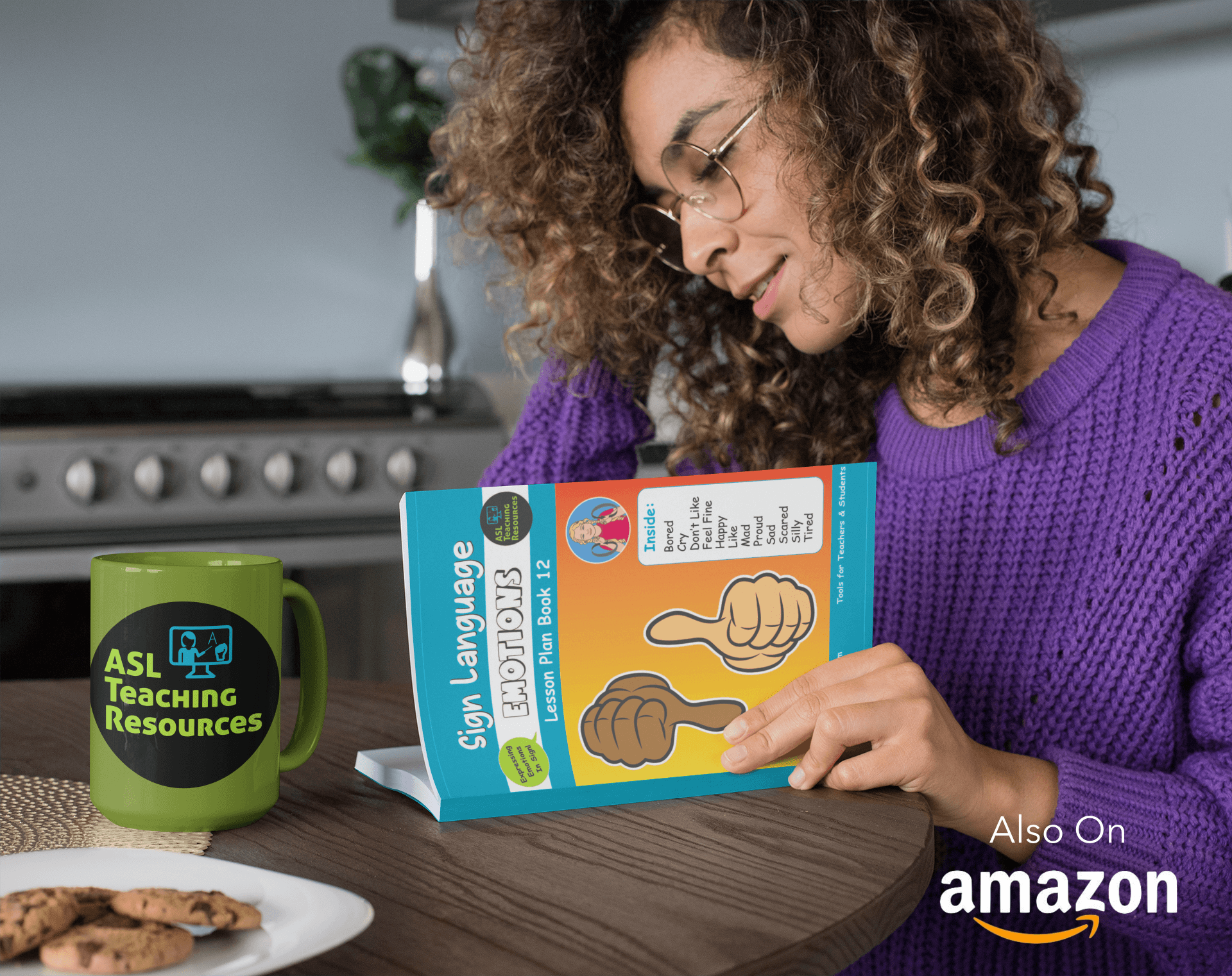 Amazon Emotions ASL book teacher ad - ASL Teaching Resources