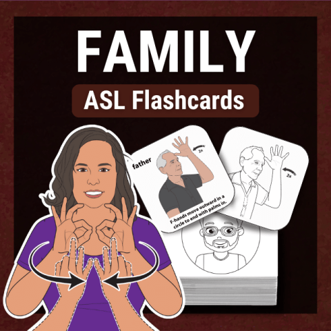 AWOD 2049: ASL Flashcards - Family - ASL Teaching Resources