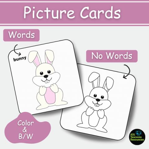 ASL Flashcards - Easter - ASL Teaching Resources
