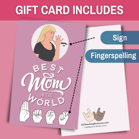 Sign Language Mother's Day Cards - ASL Teaching Resources