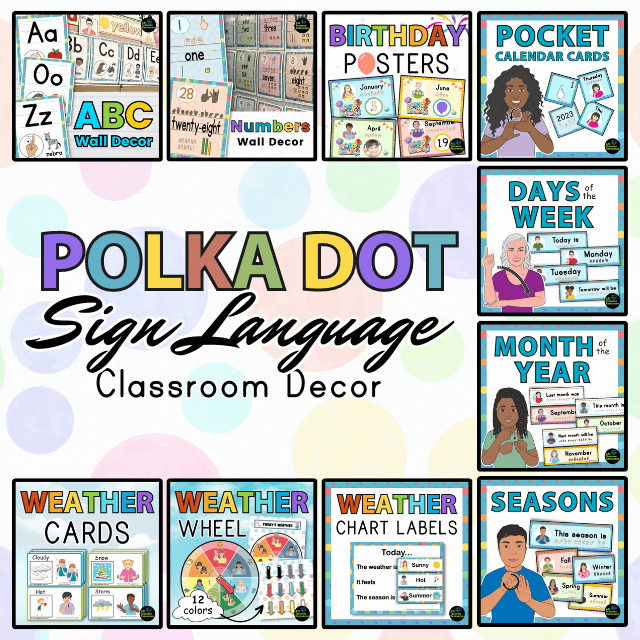 Sign Language Class Bundle 1 - ASL Teaching Resources