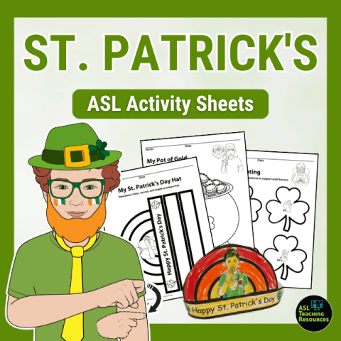 St. Patrick's Day Activity Sheets - ASL Teaching Resources