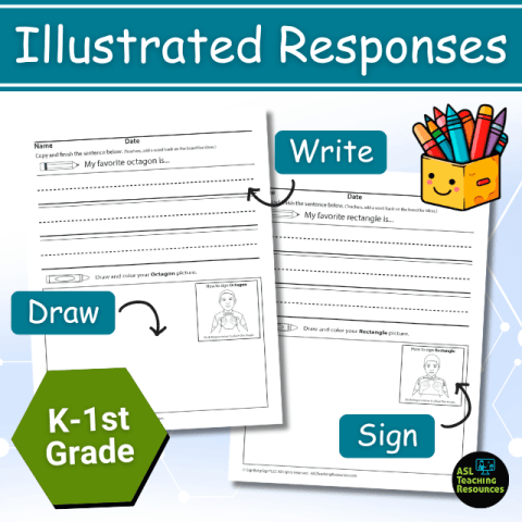 Shapes Writing Prompts - ASL Teaching Resources