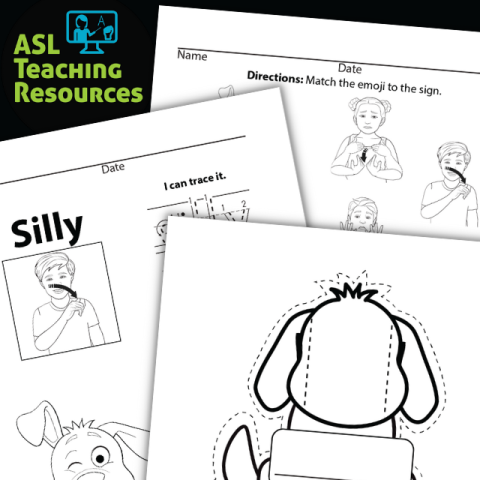 ASL Emotions Lesson Plan Book 12 - ASL Teaching Resources