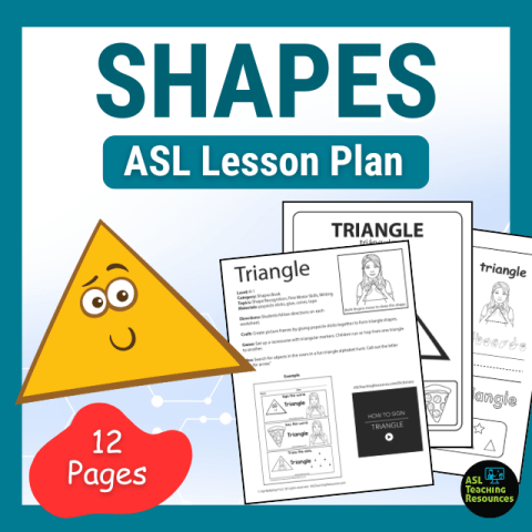 Triangle Lesson Plan Worksheets - ASL Teaching Resources