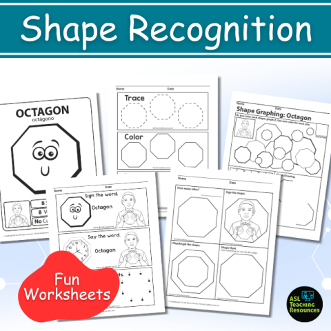 Octagon Shape Lesson Worksheets - ASL Teaching Resources